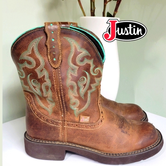 Justin Boots | Shoes | Justin Gypsy 8 Brown Leather Western Cowboy ...
